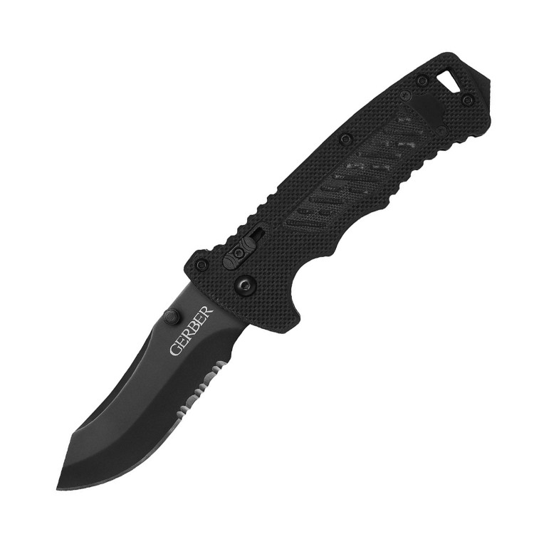 Складной нож Gerber DMF Folder, серрейторное лезвие, блистер, 31-000582 ...